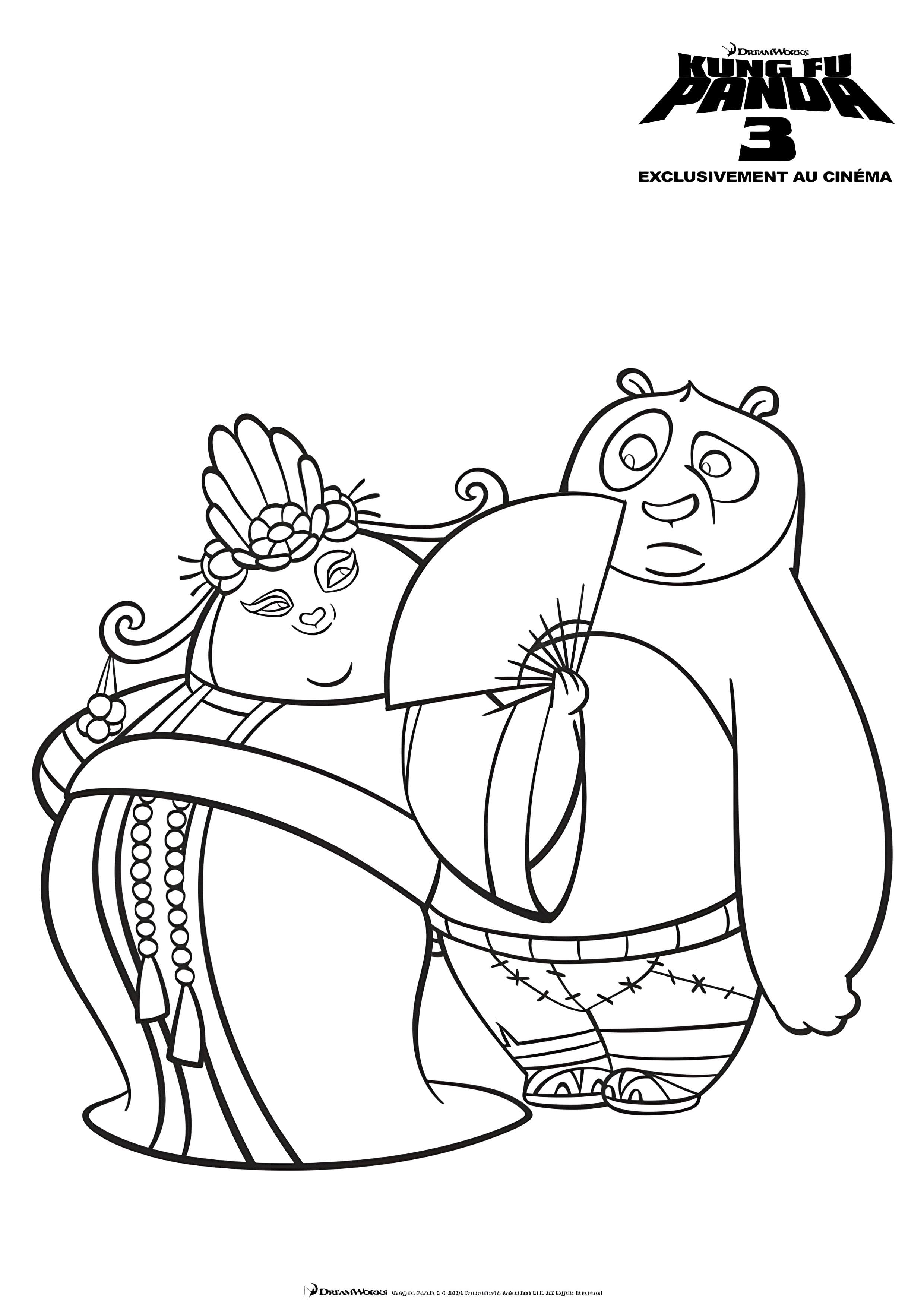 Coloriages De Kung Fu Panda Mante 71 Coloriages Kung Fu Panda