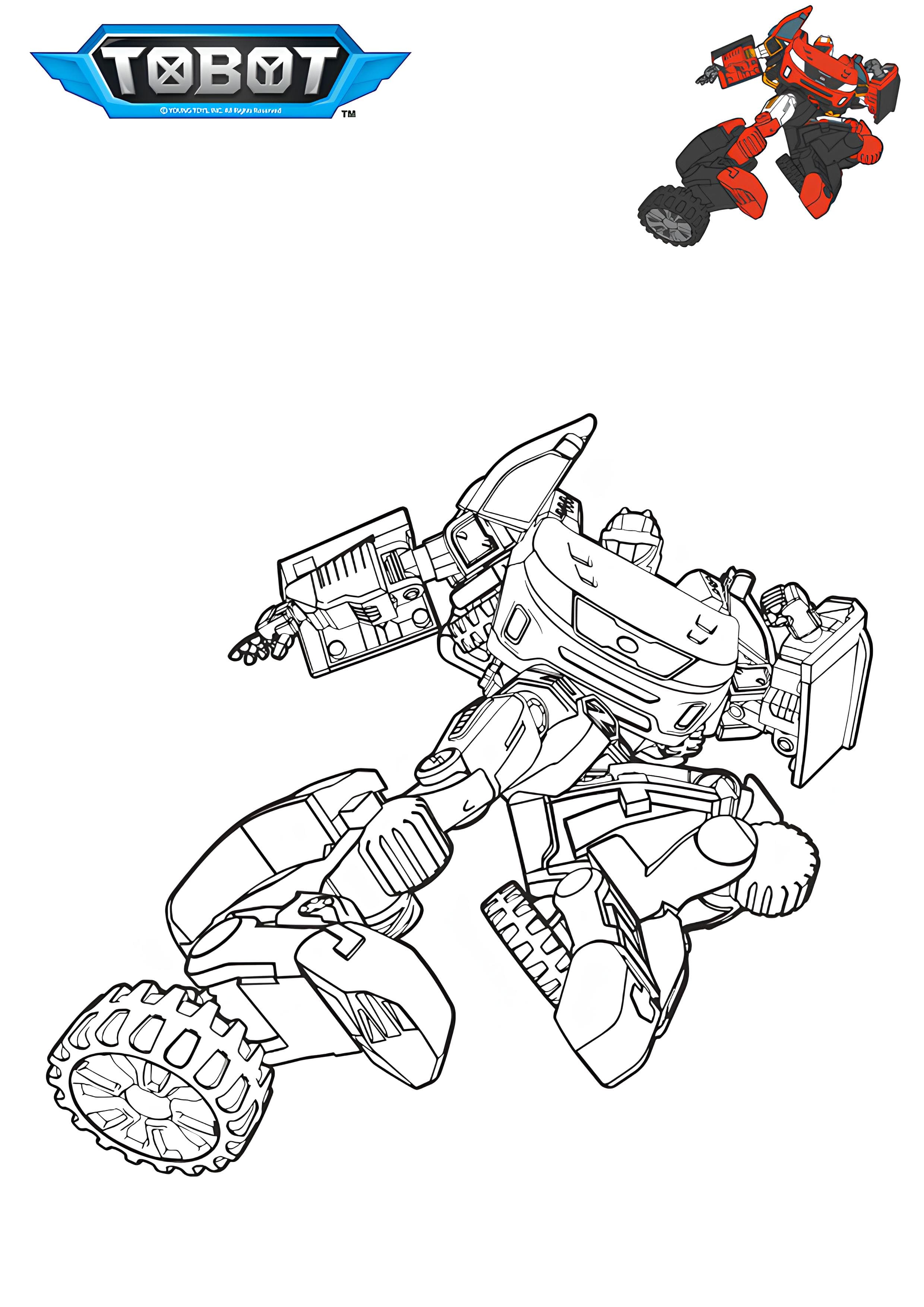 tobot z coloring pages